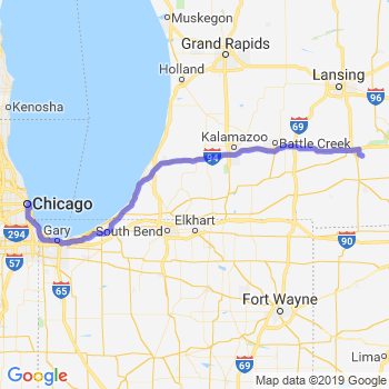 Limousine service between Michigan Center, MI and O'Hare Midway airport