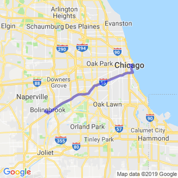 Limousine service between Bolingbrook, IL and O'Hare Midway airport